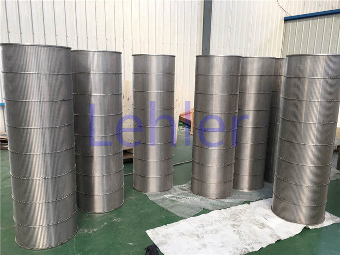 250 Micron Wedge Wire Screen Filter , Vertical V Filter Non - Clogging
