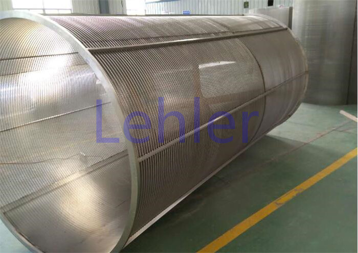 Rotary Drum Wedge Wire Screens Inside To Outside Type Perfect Roundness