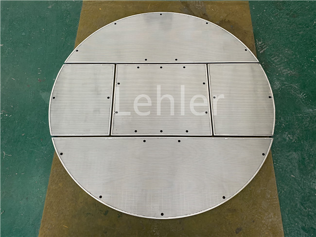 Stainless Steel SUS316L Wedge Wire Screen Catalyst Support grid 1800mm