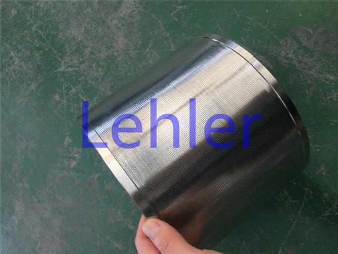 20um Slot Basket Mill / Bead Mill Screen SUS316L Vee Wire