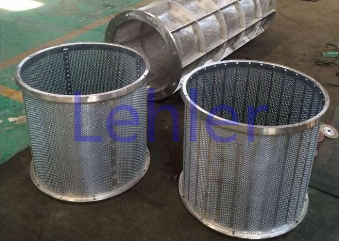 SS316L Stainless Steel Pressure Screen Basket Bar or Slot Type